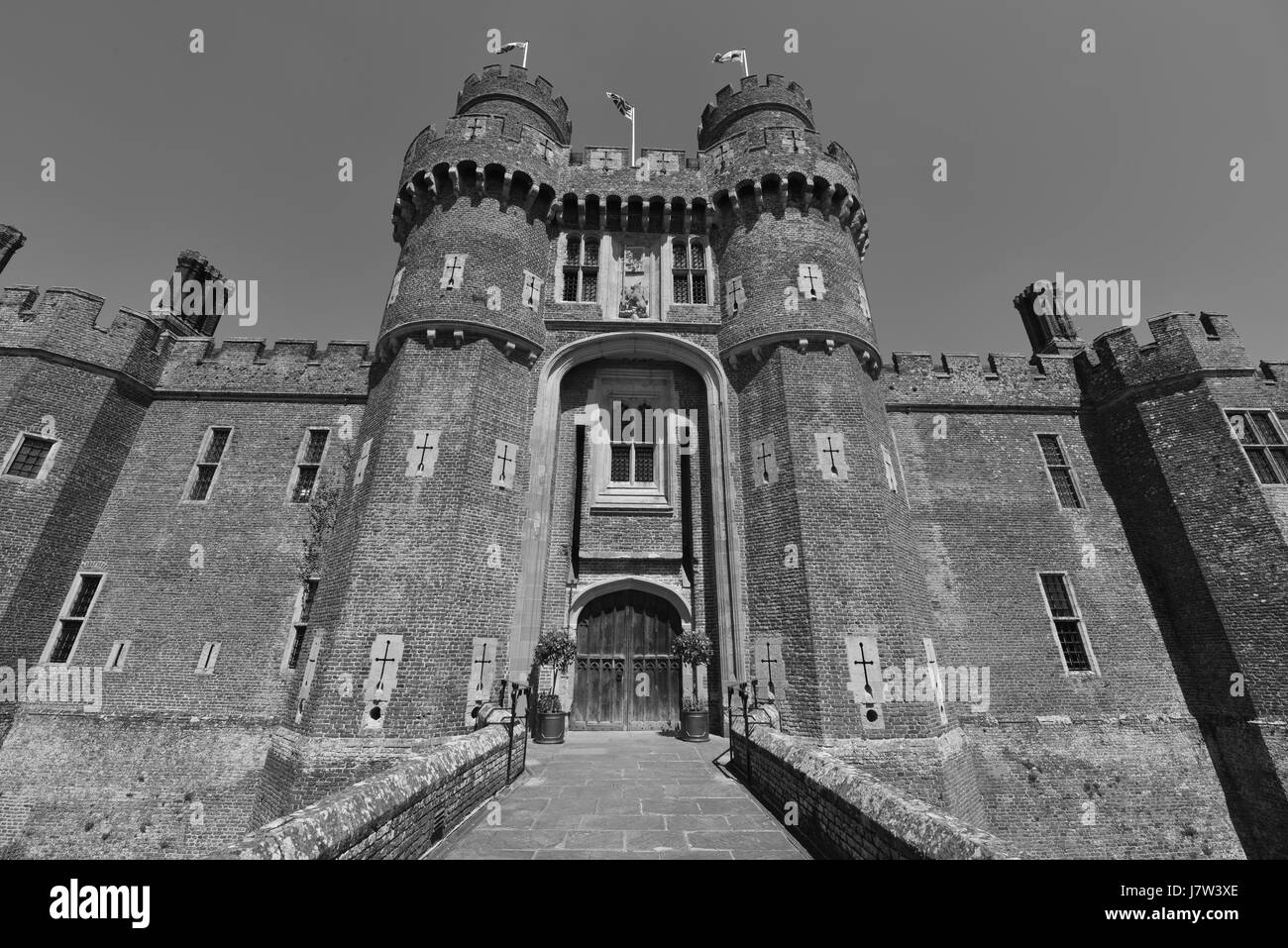 Herstmonceux castle in Springtime Stock Photo - Alamy