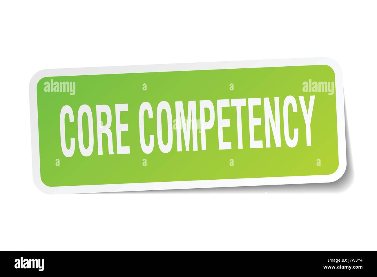 core competency square sticker on white Stock Vector Image & Art - Alamy