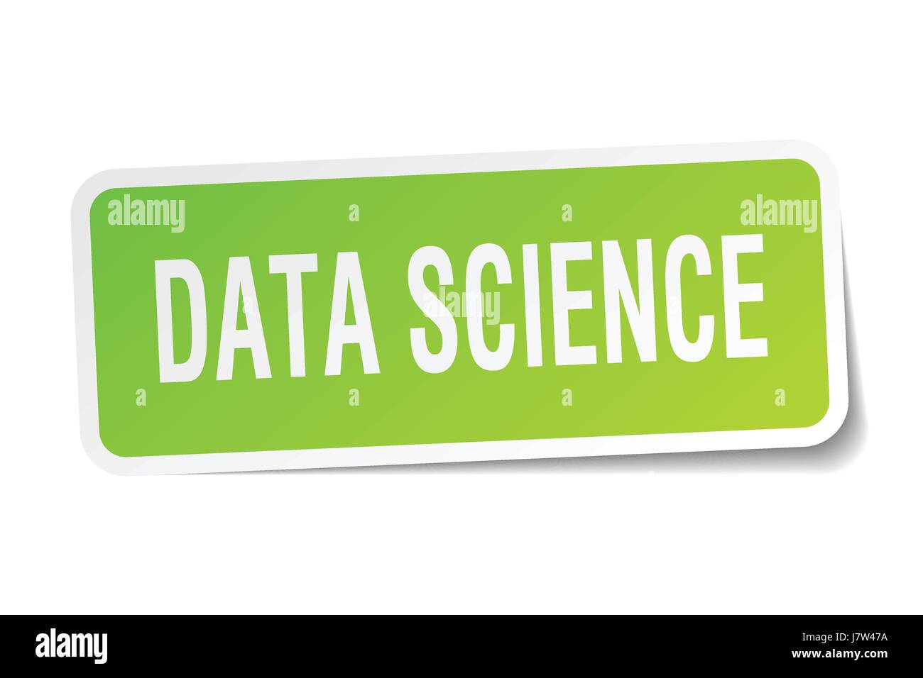 data science square sticker on white Stock Vector Image & Art - Alamy