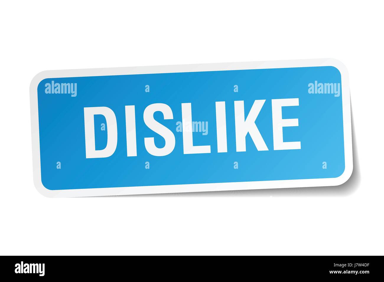 dislike square sticker on white Stock Vector Image & Art - Alamy