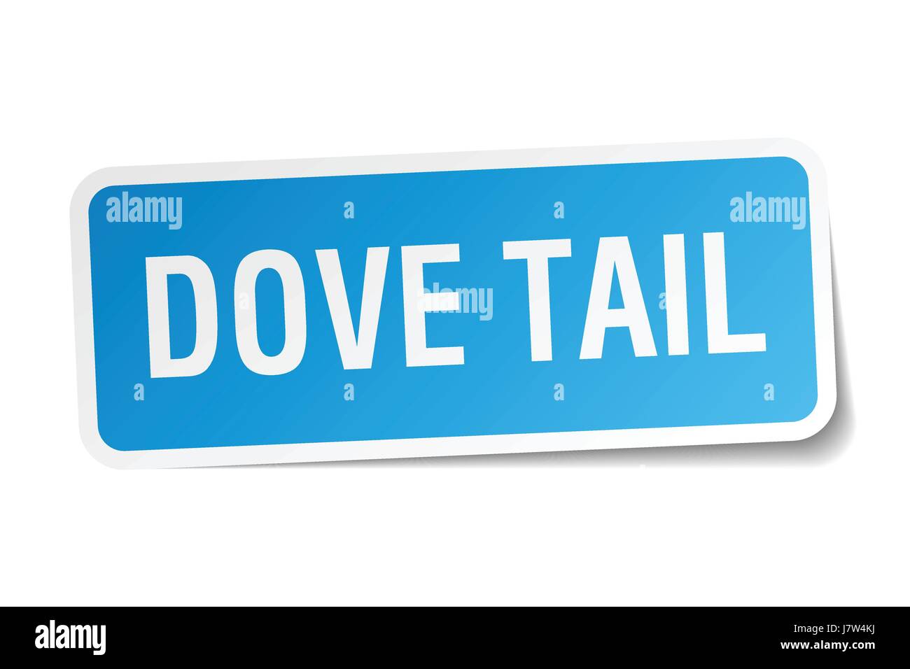 dove tail square sticker on white Stock Vector Image & Art - Alamy