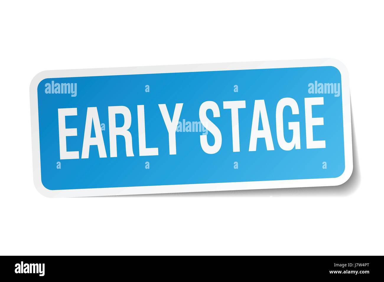 early stage square sticker on white Stock Vector Image & Art - Alamy