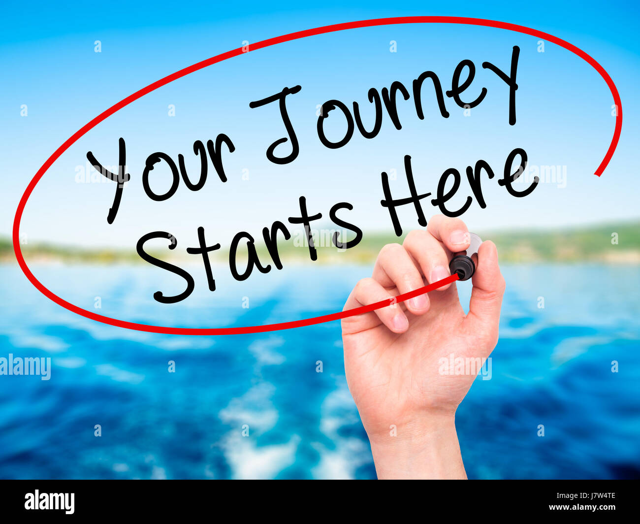 Man starts on journey hi-res stock photography and images - Alamy
