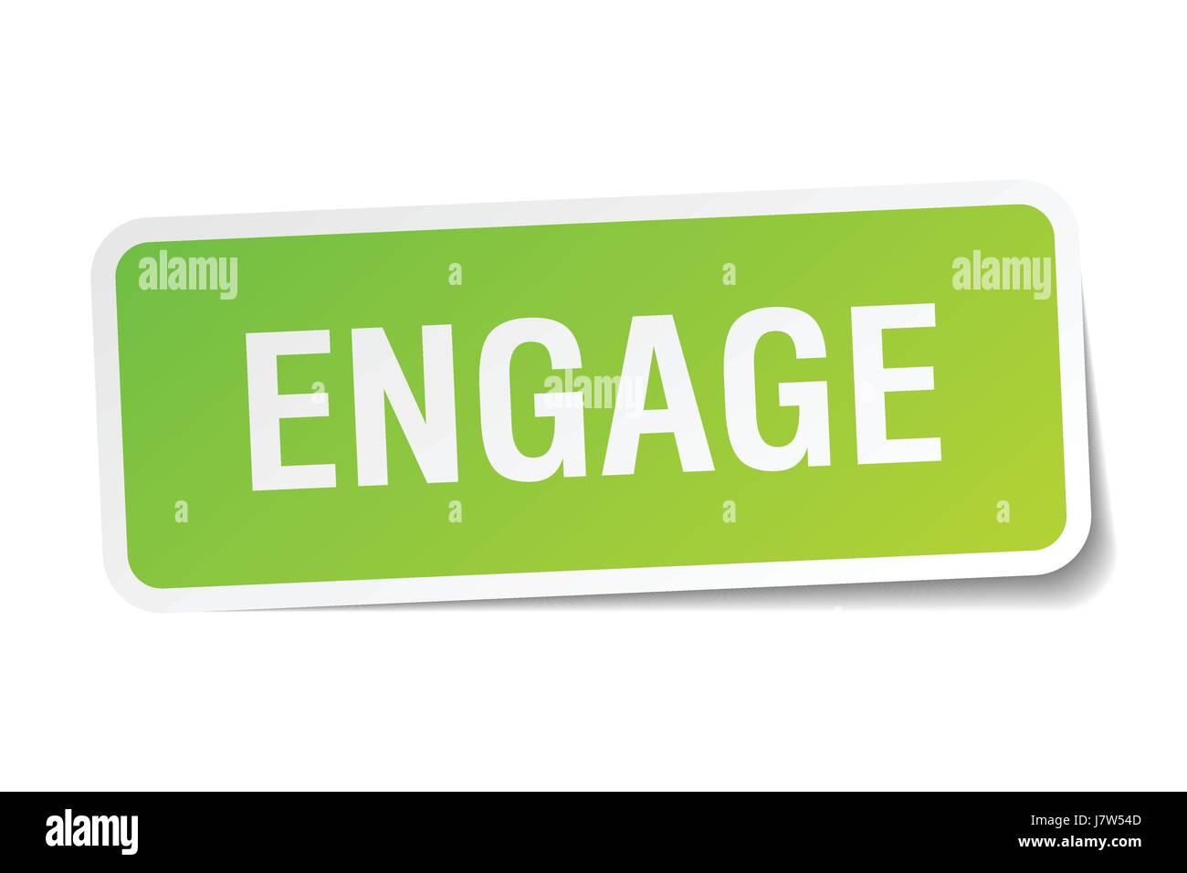 engage square sticker on white Stock Vector Image & Art - Alamy