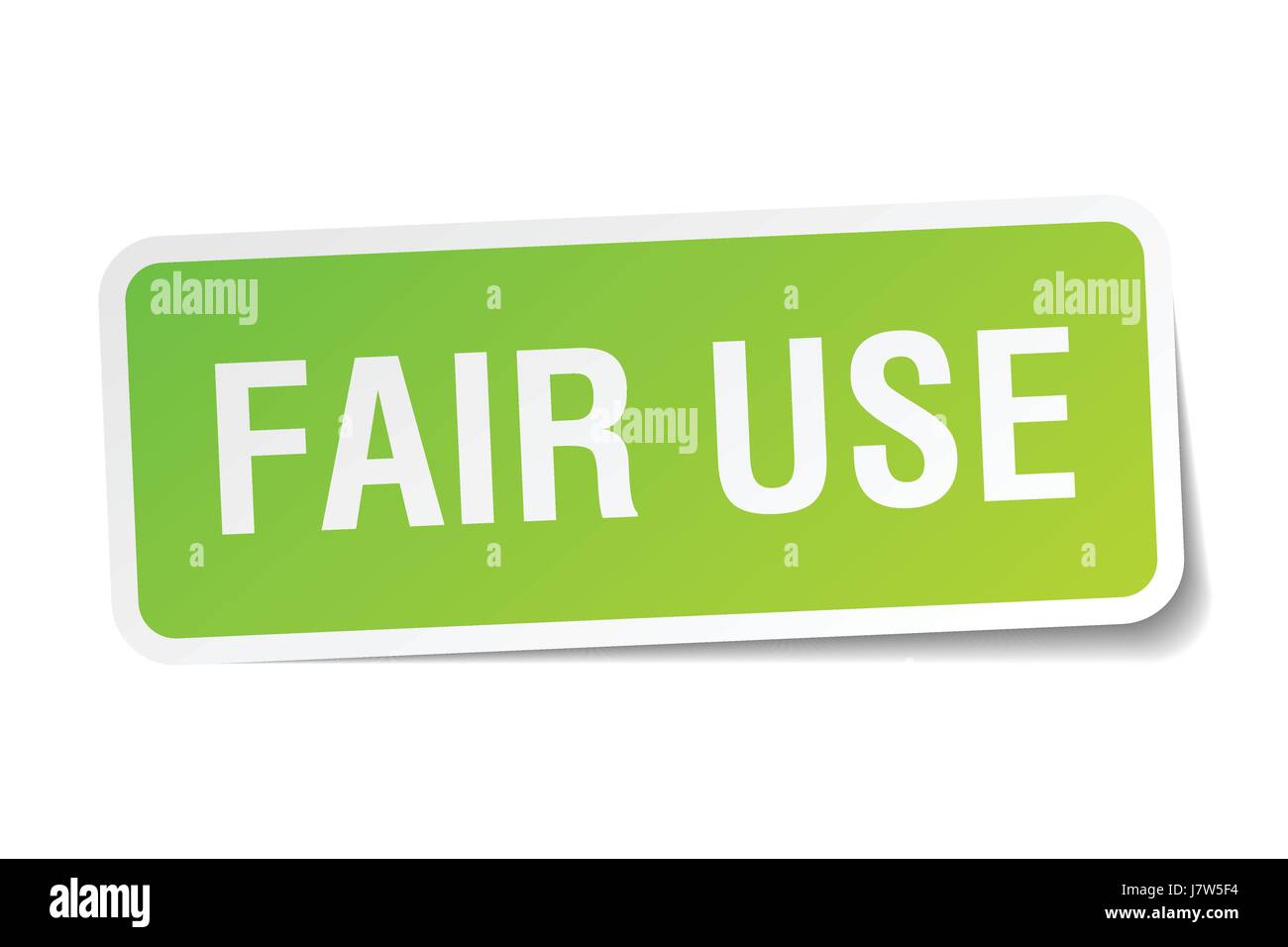 fair use square sticker on white Stock Vector Image & Art - Alamy