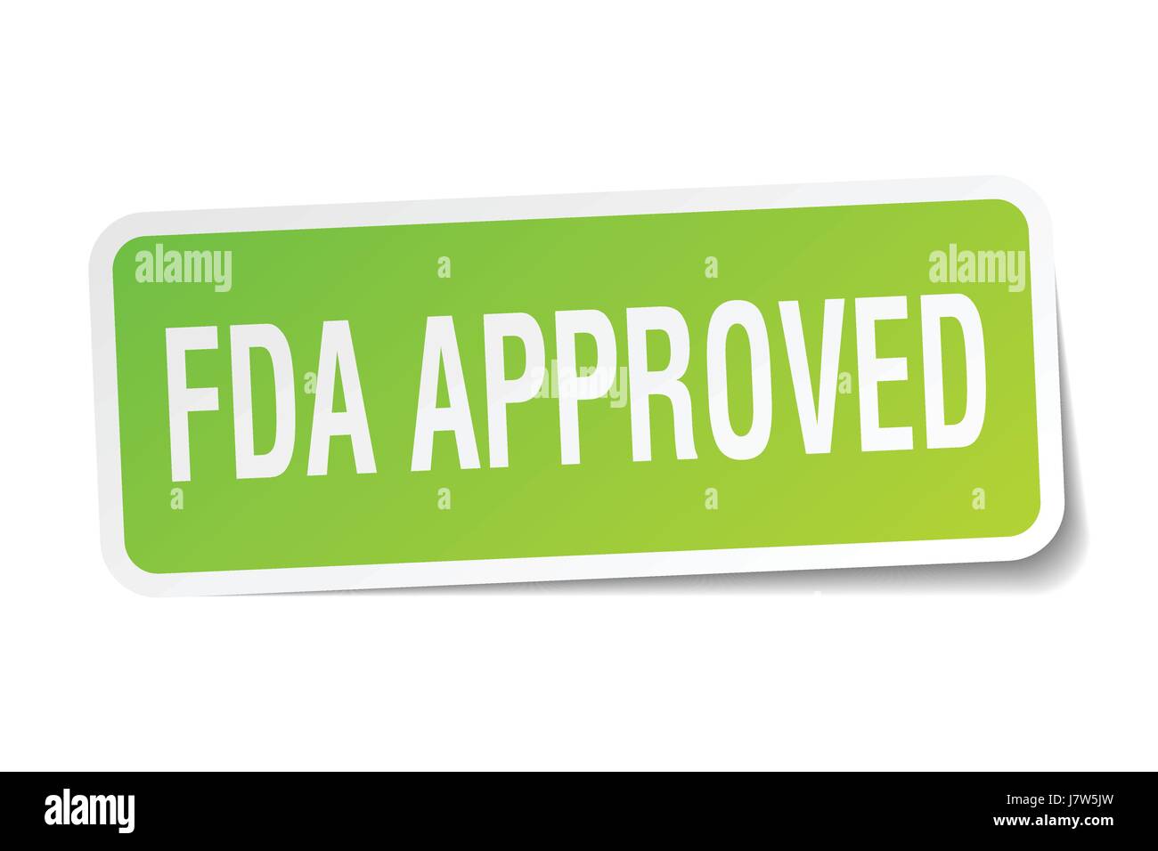 fda approved square sticker on white Stock Vector Image & Art - Alamy