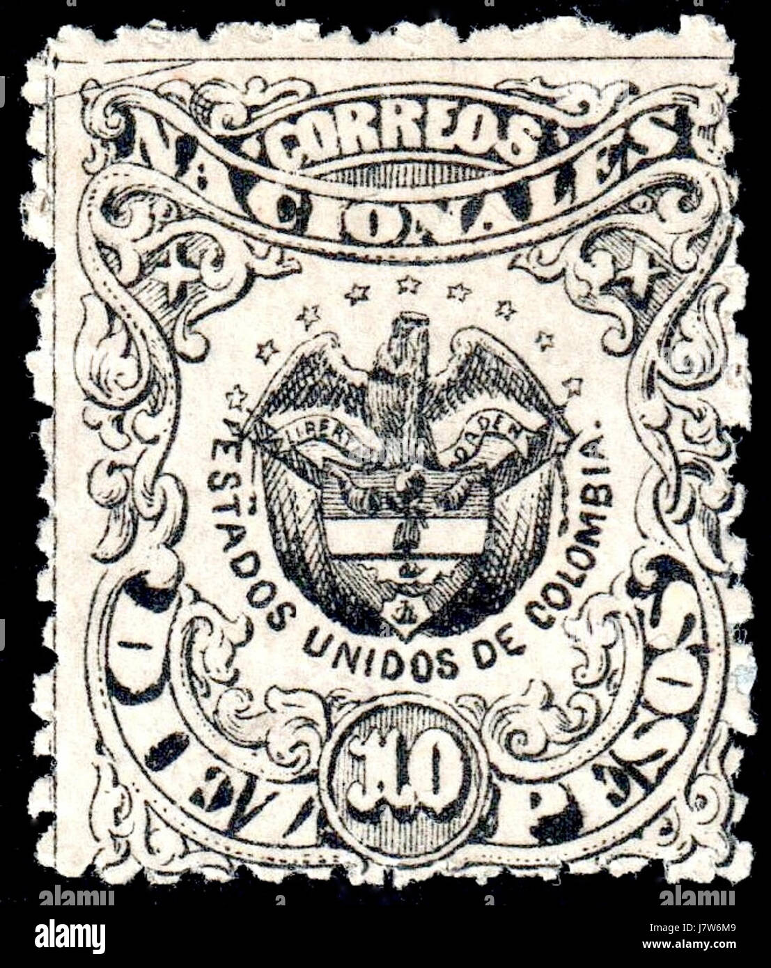 The Colombia 1883 Sc126 stamp is a piece of philatelic history ...