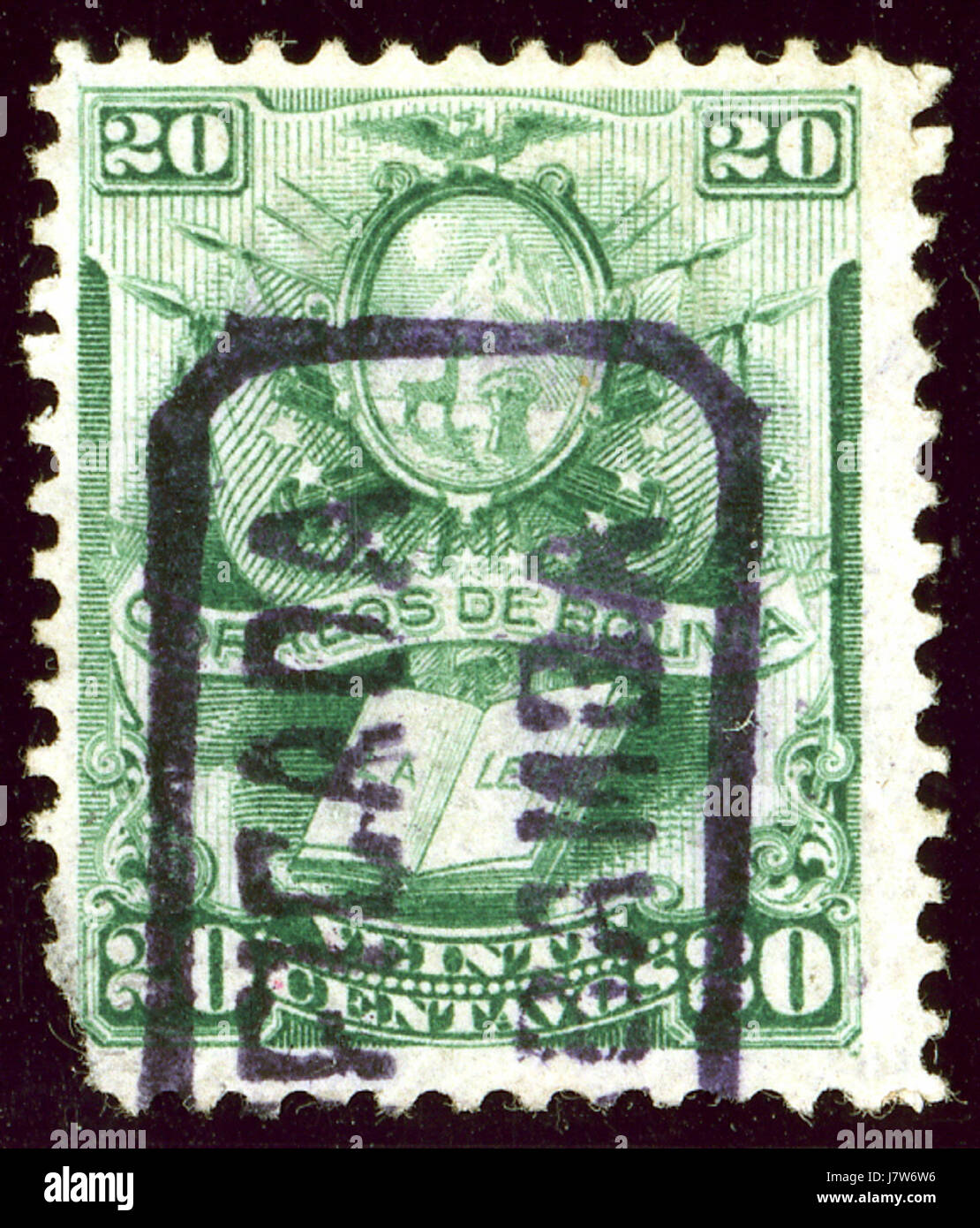 The 1878 Bolivia 20-centavo stamp is a significant example of early ...