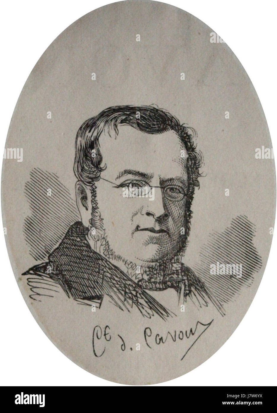 This refers to a portrait of Count Camillo di Cavour, an influential ...