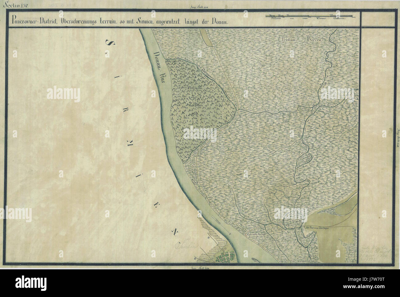 Banat Josephinische Landaufnahme refers to a detailed map from the ...