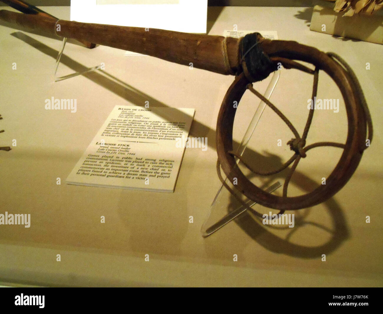 A 'Baton de crosse' is a French term for a lacrosse stick, an important ...