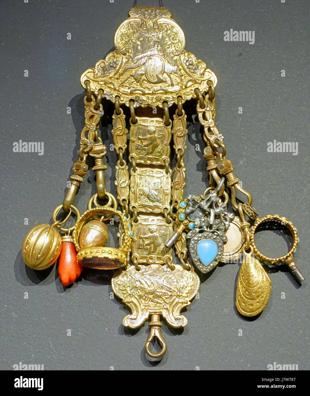 This 18th to 19th-century chatelaine is a decorative accessory used to ...