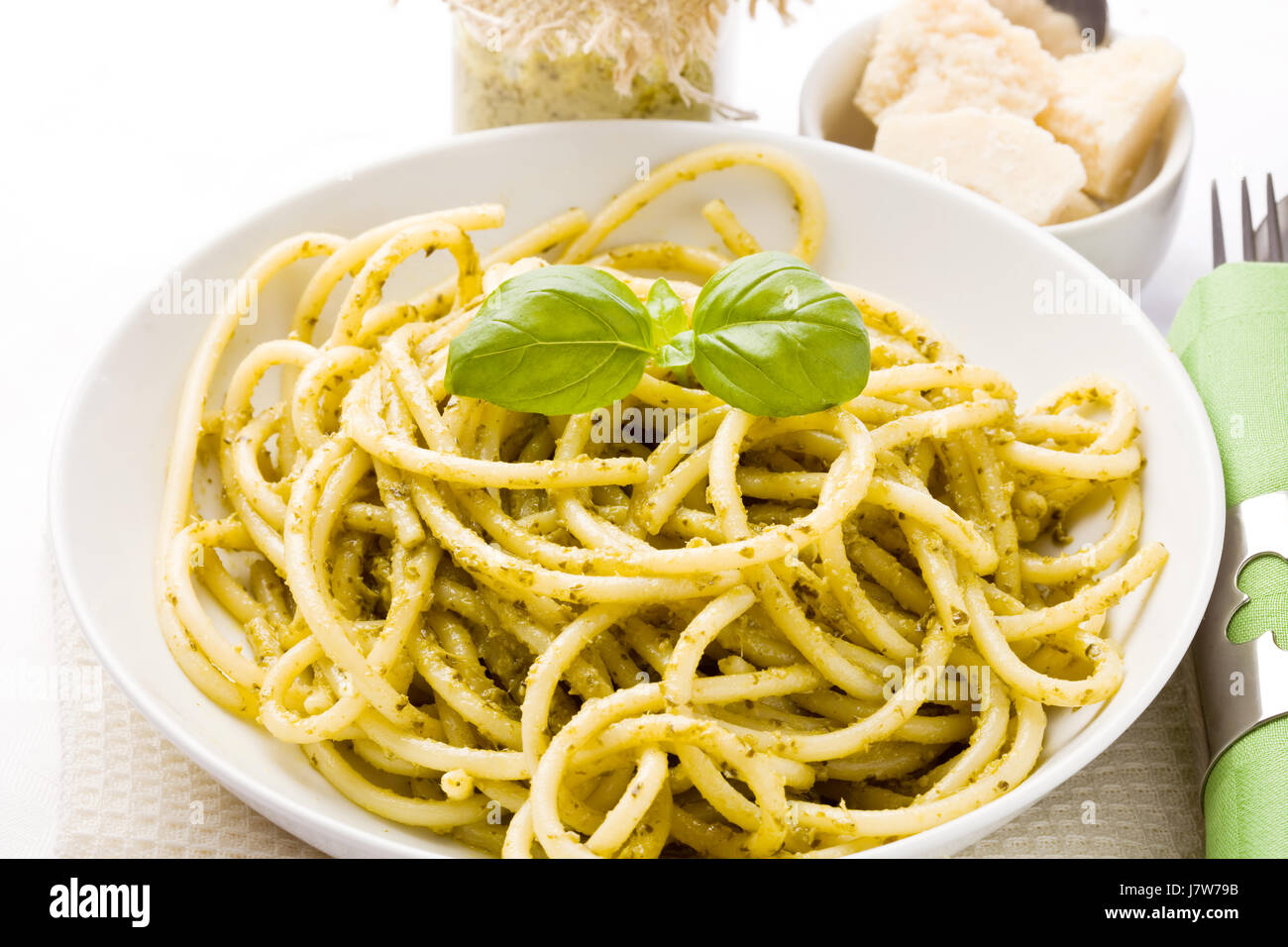 leaf leaves spaghetti gourmet fork italian napkin ingredients pasta ...