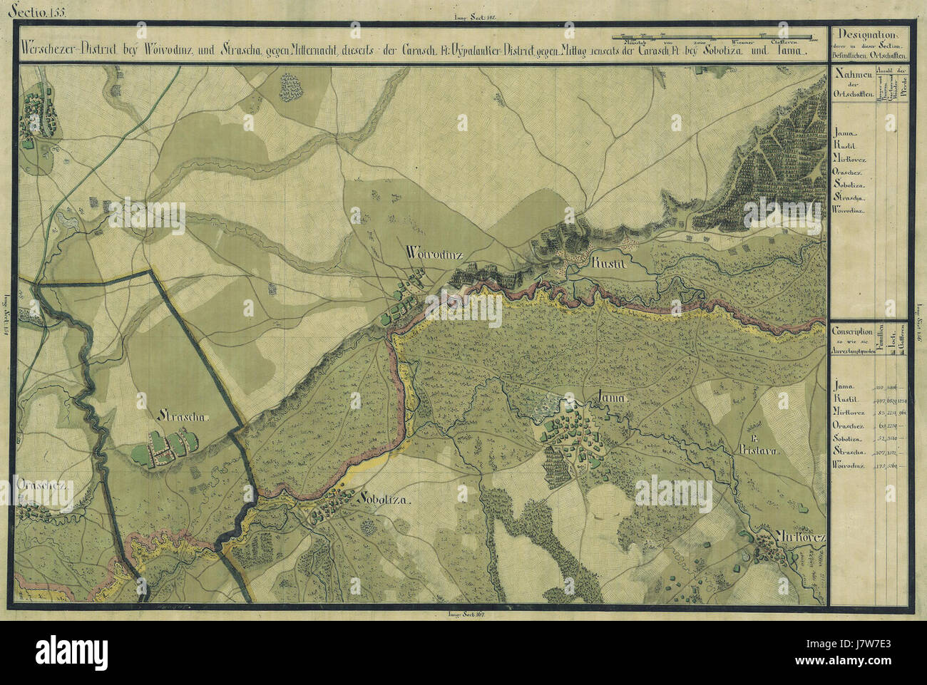 The 'Josephinische Landaufnahme' map from the Banat region offers a ...