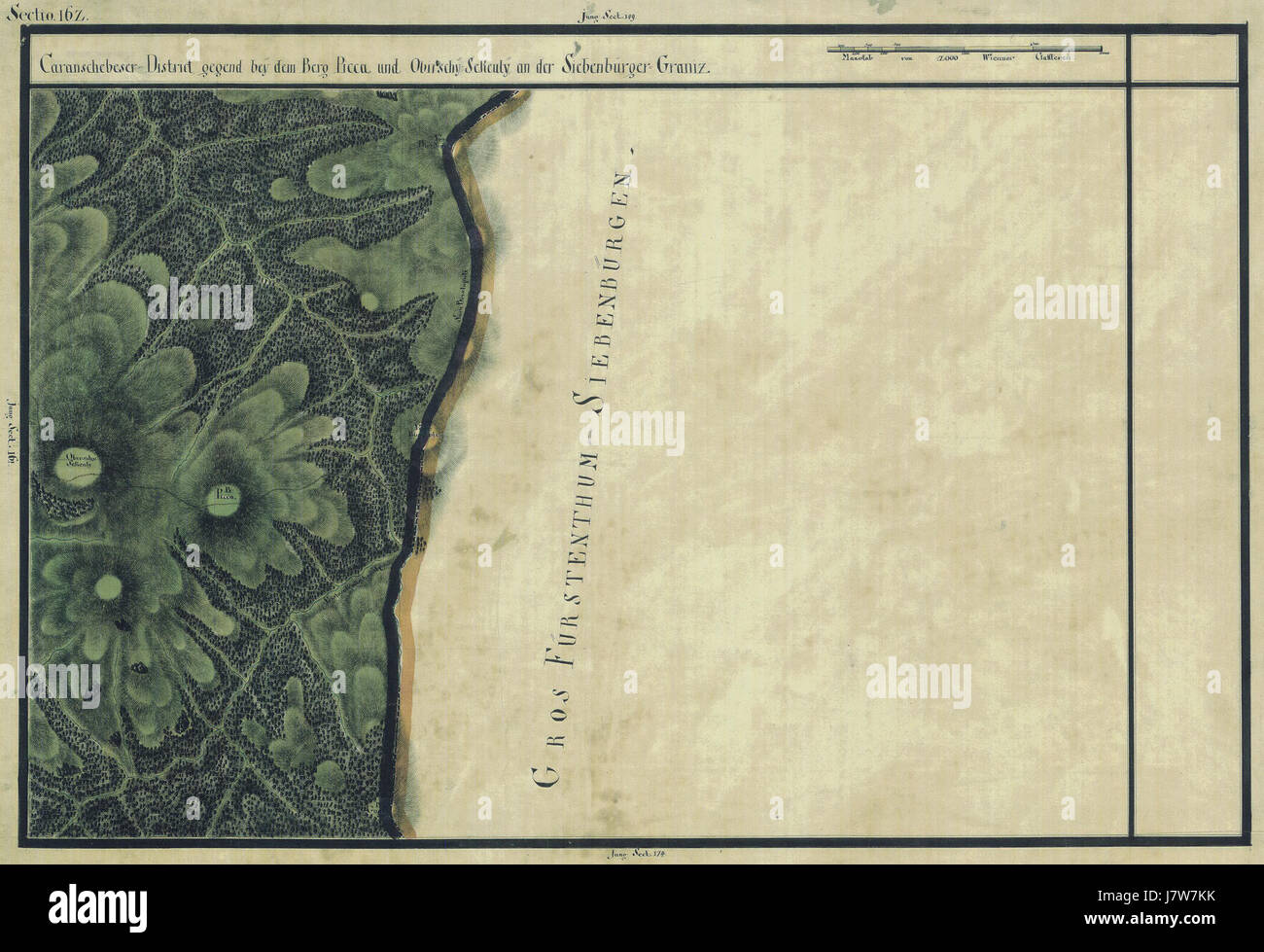 Banat Josephinische Landaufnahme, page 16, depicts historical land ...