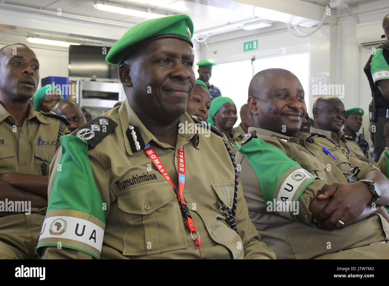 The AMISOM Ugandan Contingent Medal Parade ceremony, recognizing the ...