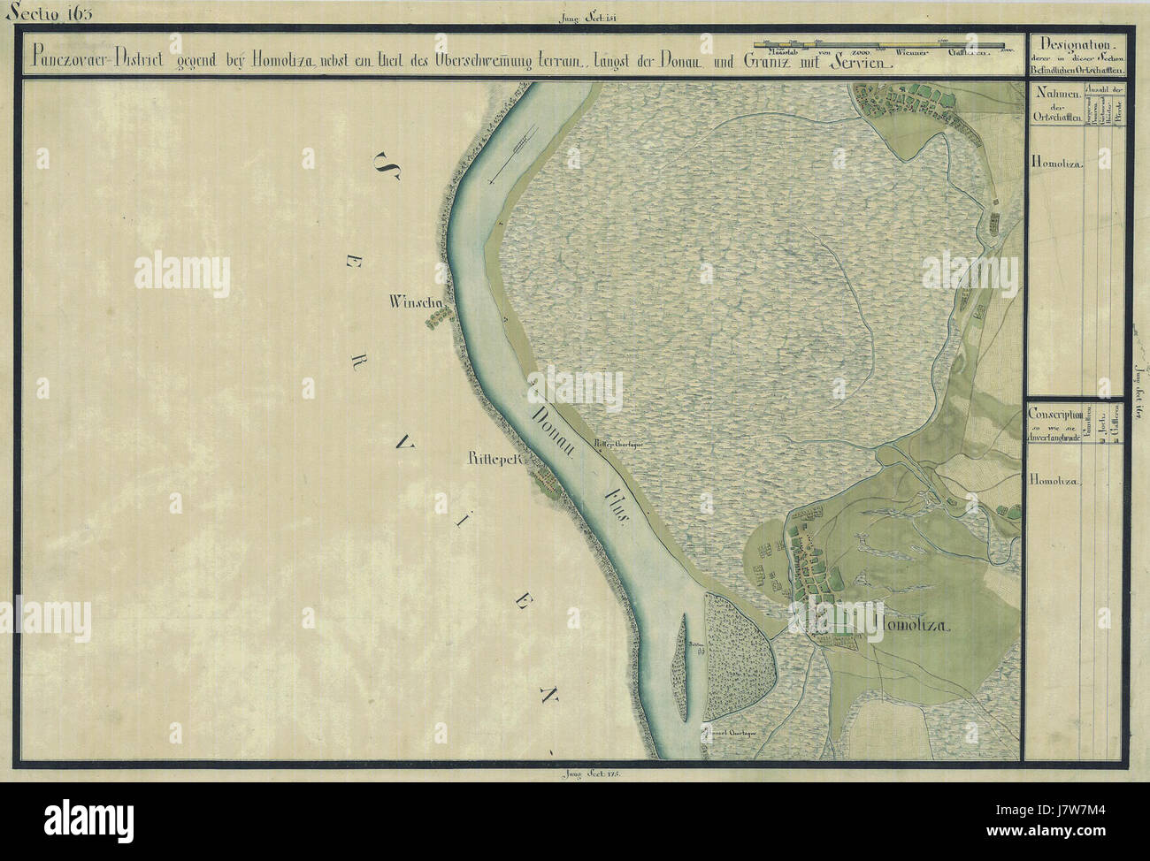 A reference to the Josephinian land survey (Josephinische Landaufnahme ...