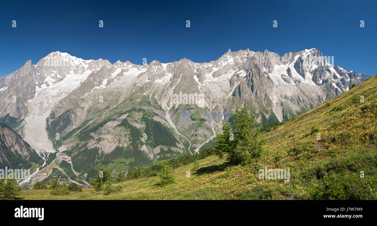 alps summer summerly massif landscape scenery countryside nature ...