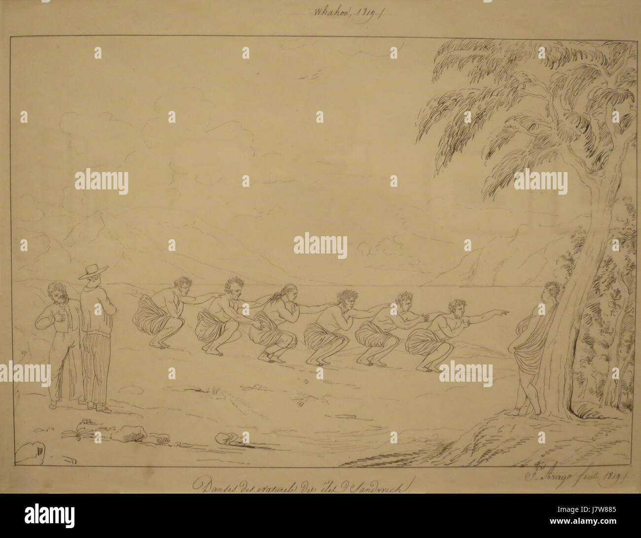 Artwork depicts indigenous people hi-res stock photography and images ...