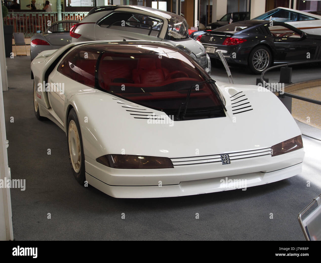 This is a photo of the 1984 Peugeot Quasar, a concept car that ...