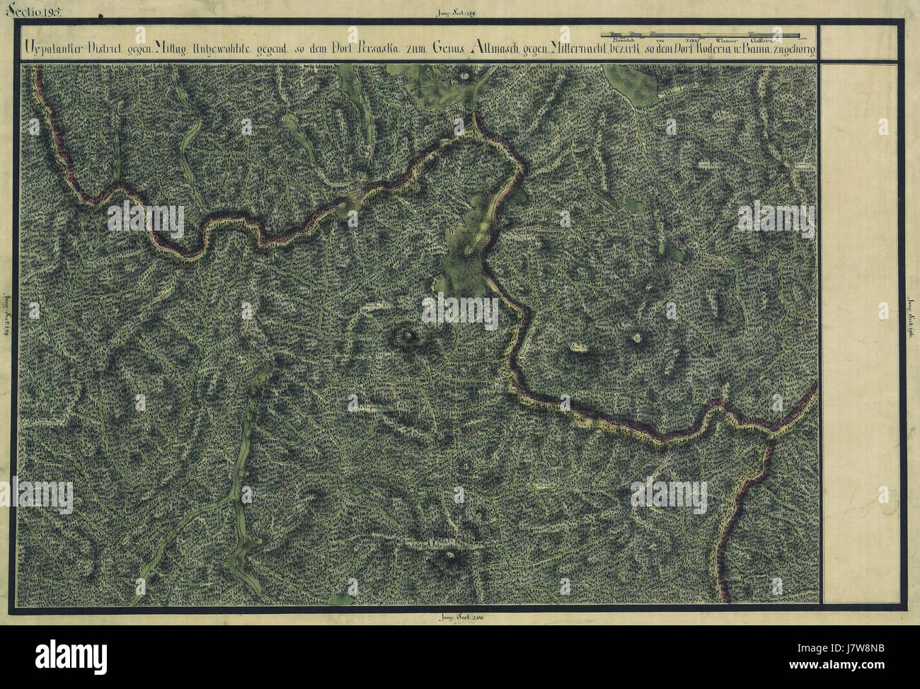 The Banat Josephinische Landaufnahme, a land survey map from the ...
