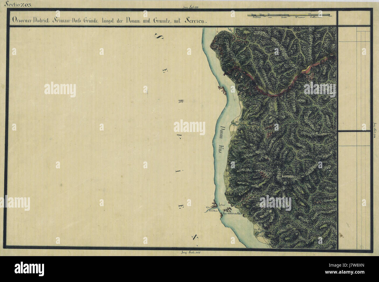 The 'Banat Josephinische Landaufnahme' is a historical map and document ...