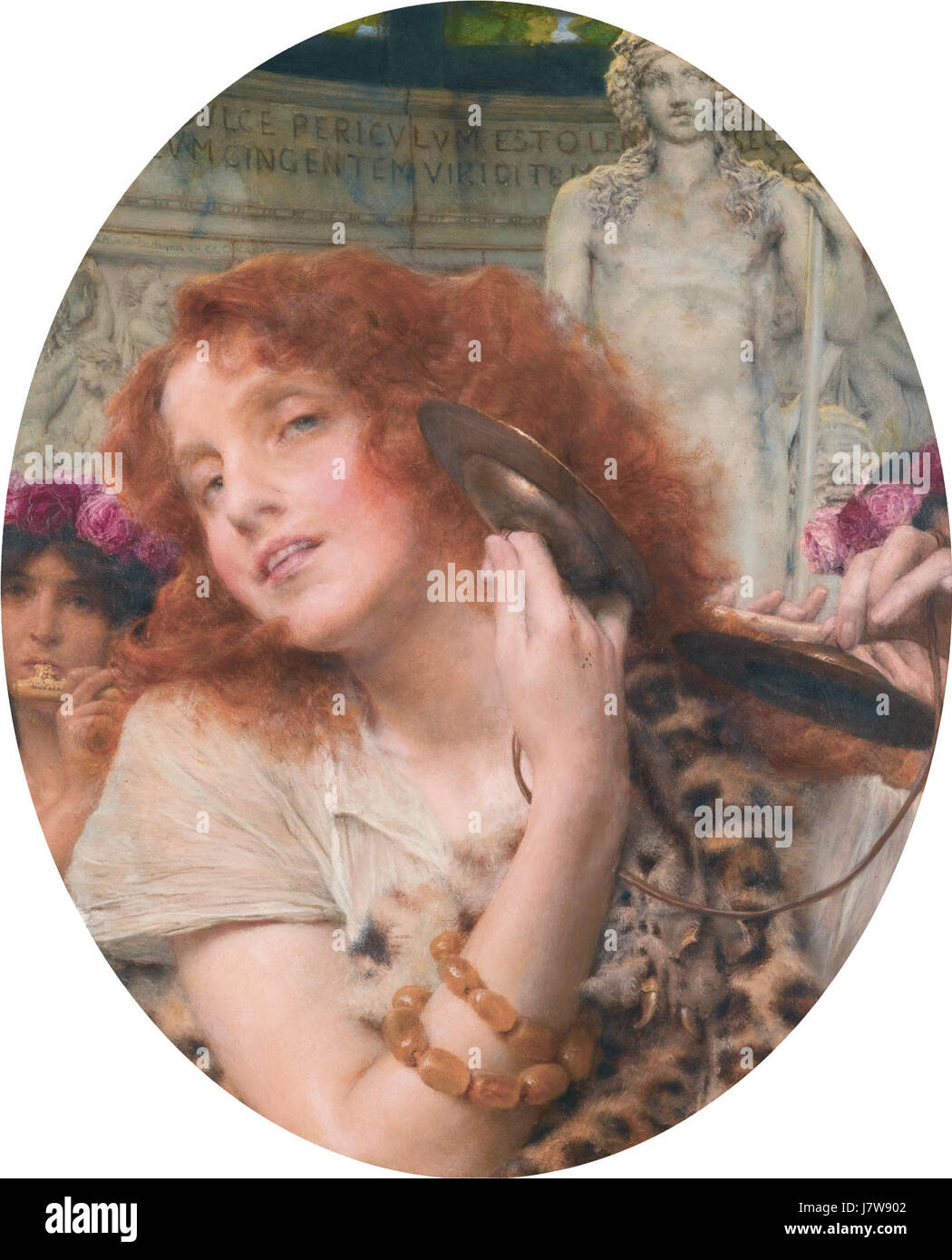 Bacchante, painted by Lawrence Alma Tadema, captures a figure from ...