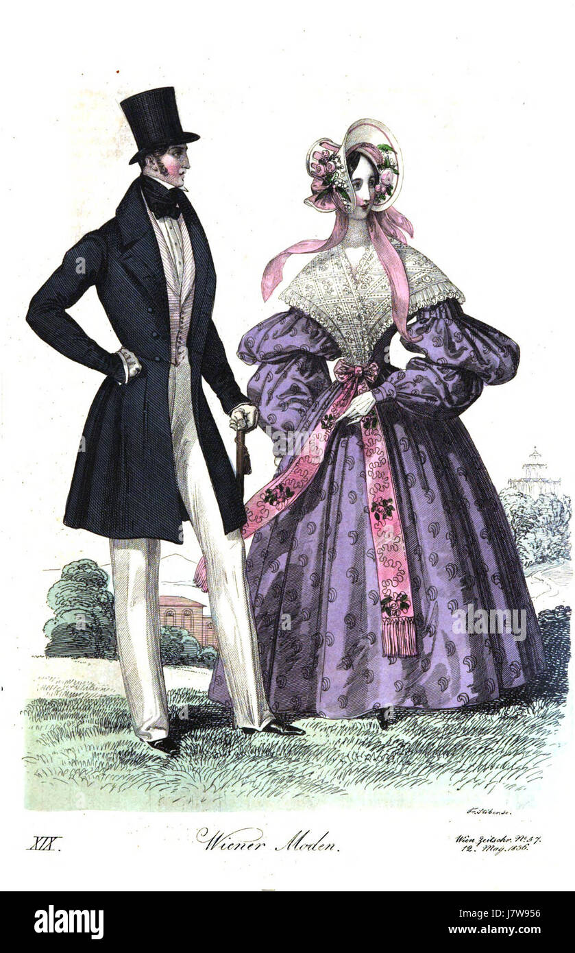 Viennese fashion of the 1830s reflects the elegant and elaborate ...