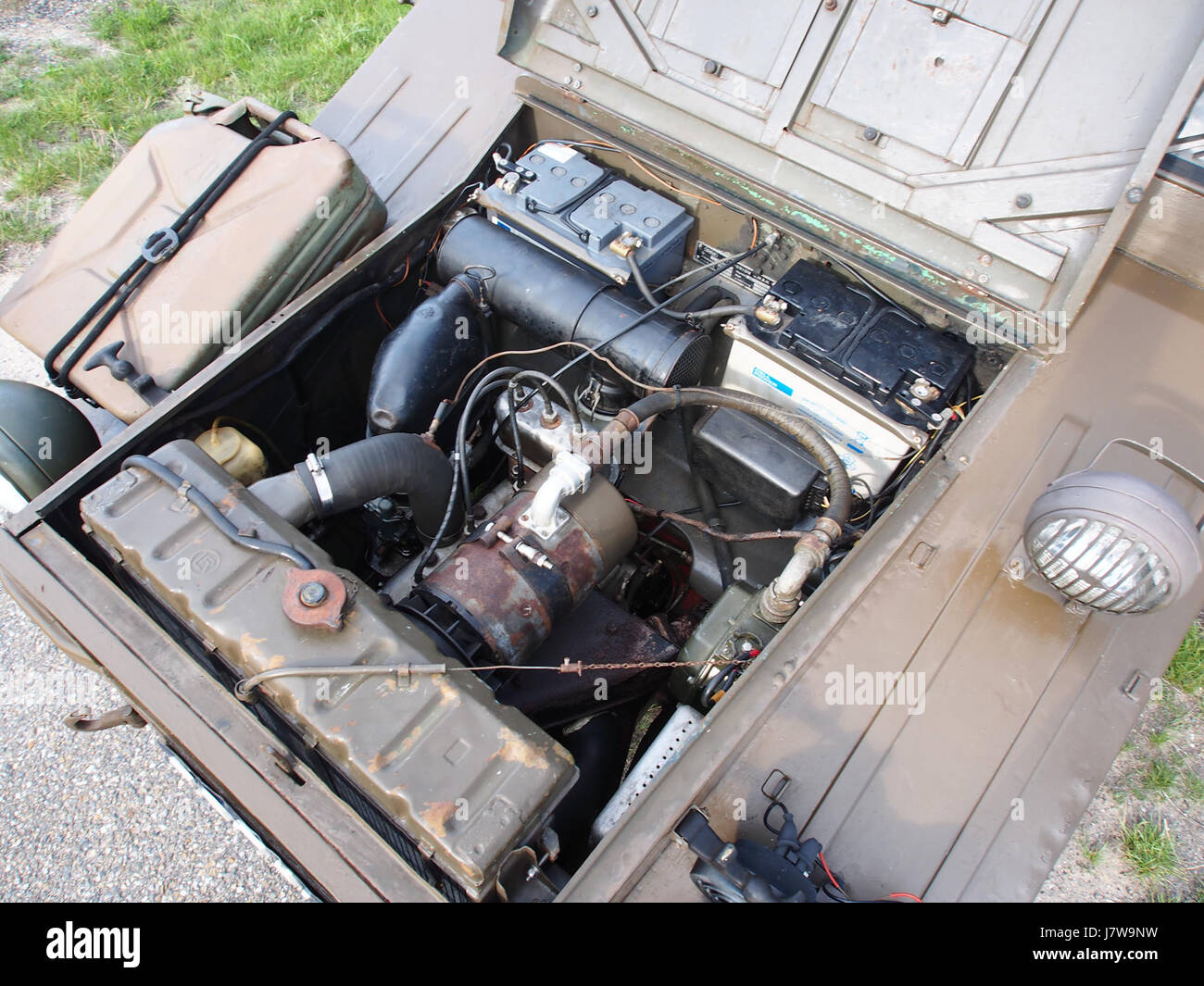 1977 Military Auto Union Munga engine, pic4 Stock Photo - Alamy