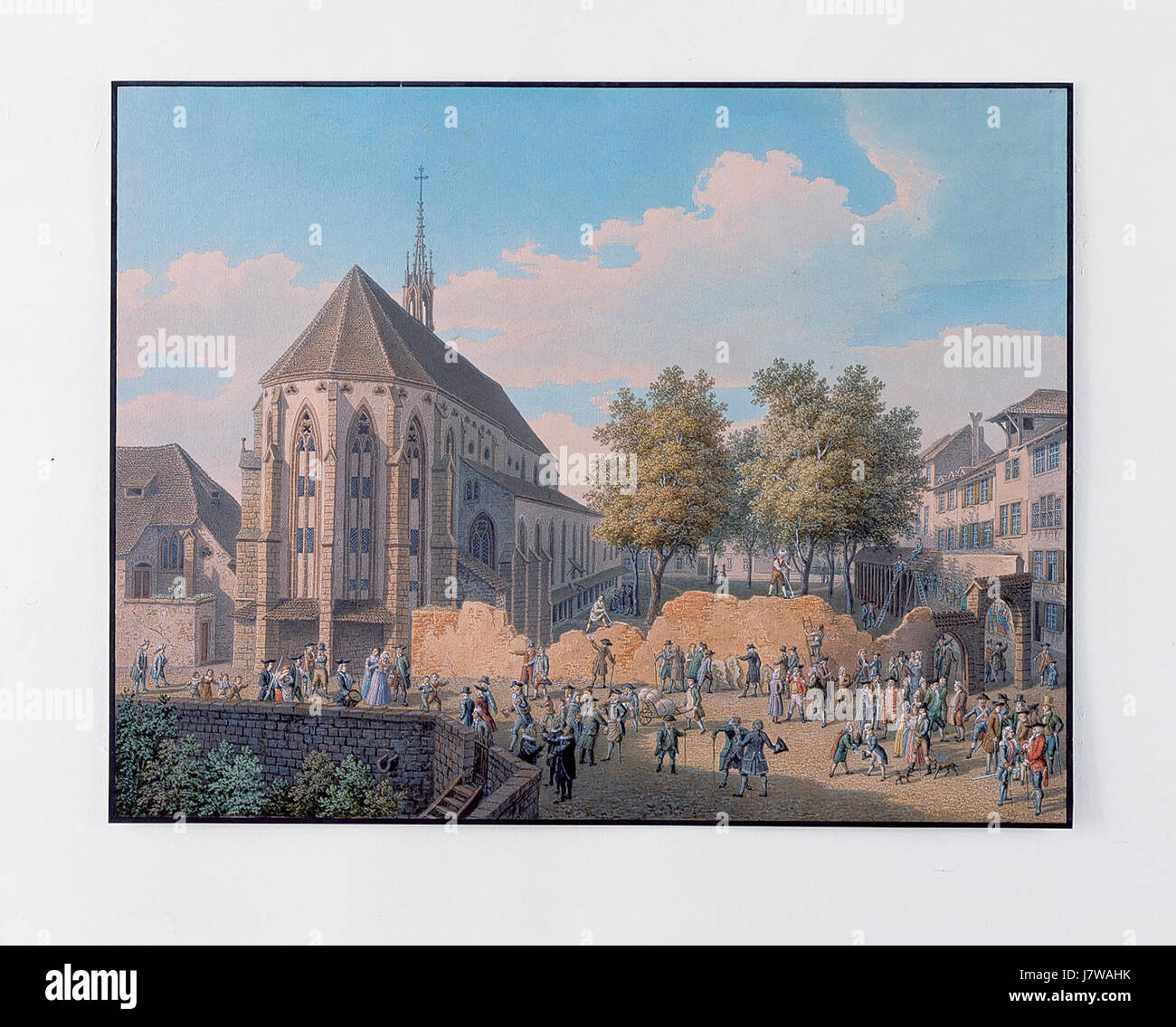 Basler Totentanz is an artwork located at the Predigerkirche in Basel ...