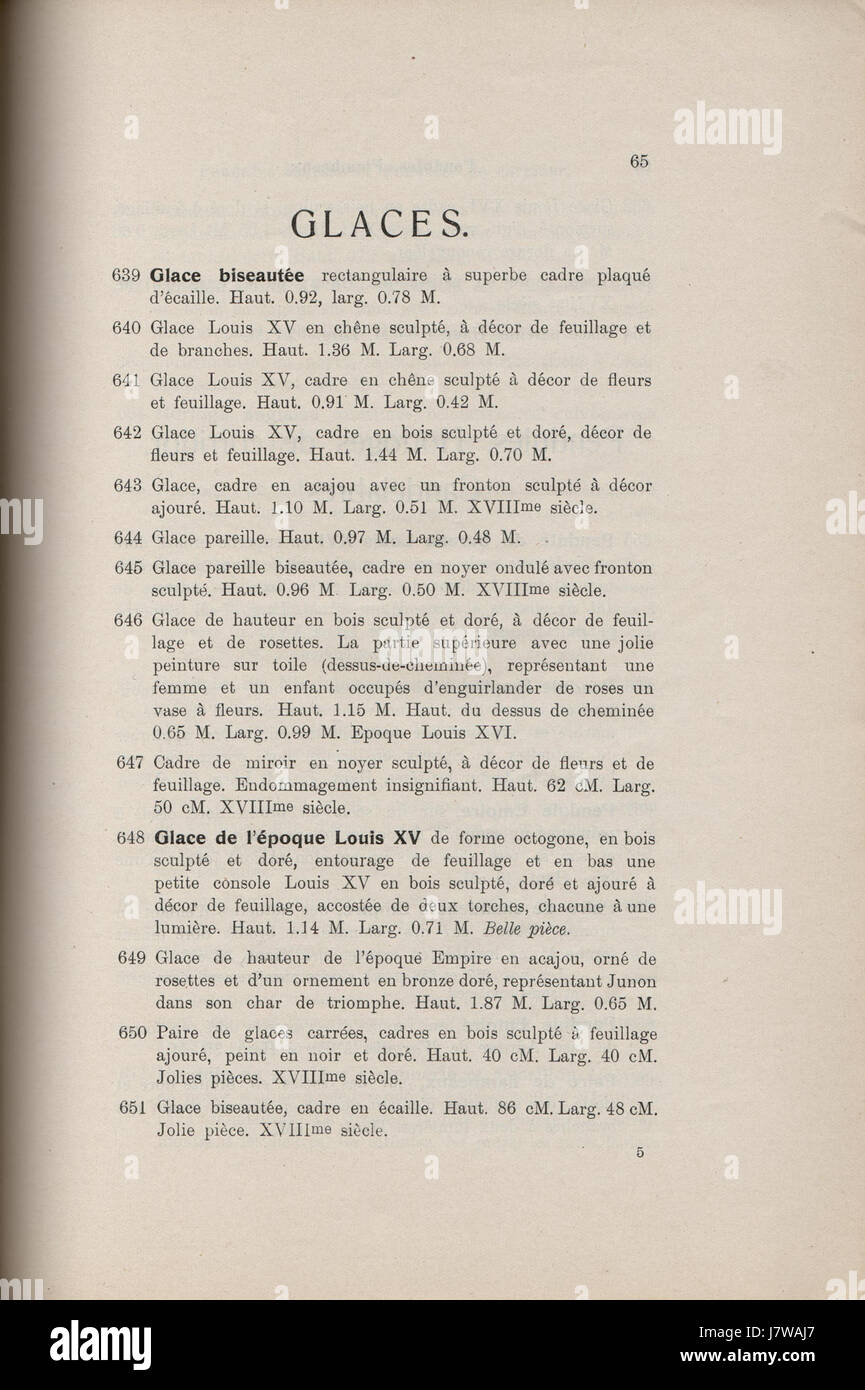 Collections F.W. Ross, La Haye, A. Durand, Paris et al., p 65 Stock ...