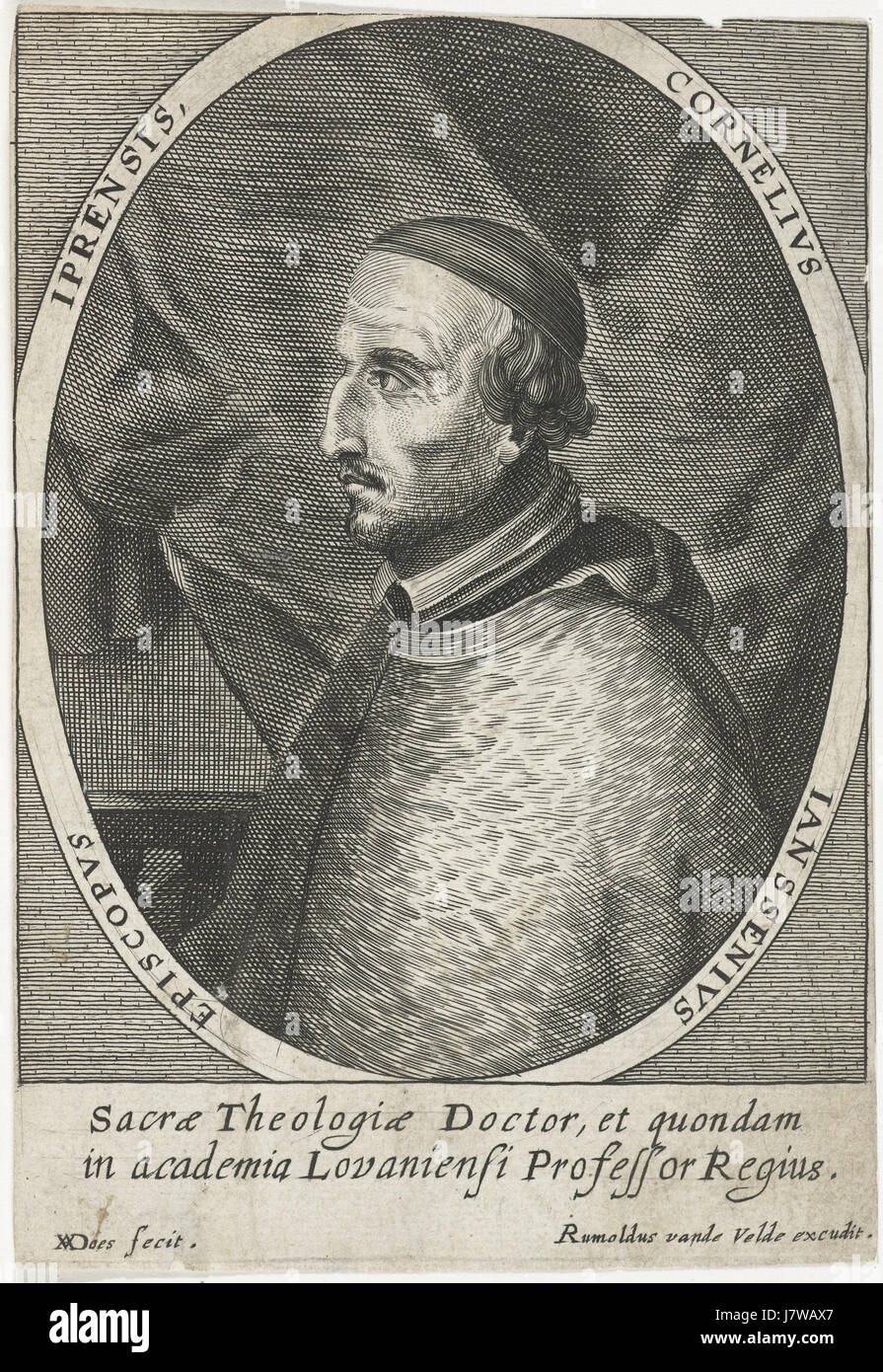 The portrait of Cornelius Jansenius by Antony van der Does is a ...