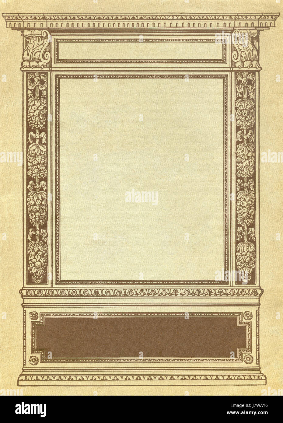 Victorian paper border ornate hi-res stock photography and images - Alamy