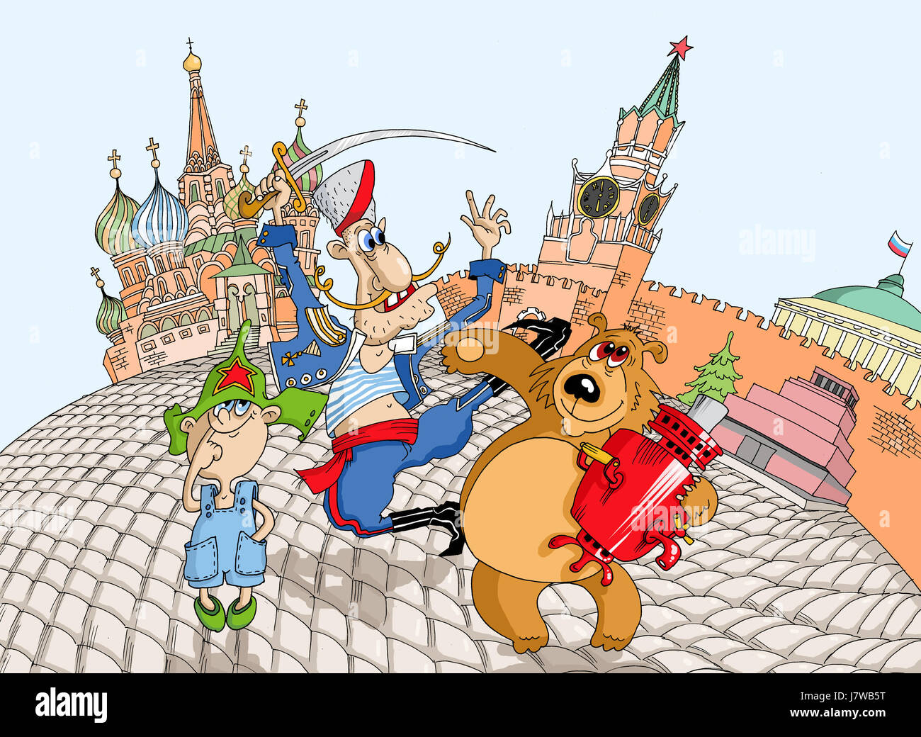 travel humour bear illustration flag sword arm weapon saber sabre ...