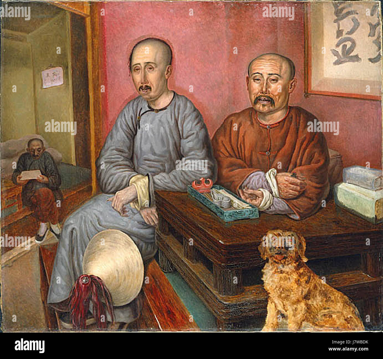 'Chinese Traders' is a painting by Carl Peter Mazer that portrays the ...