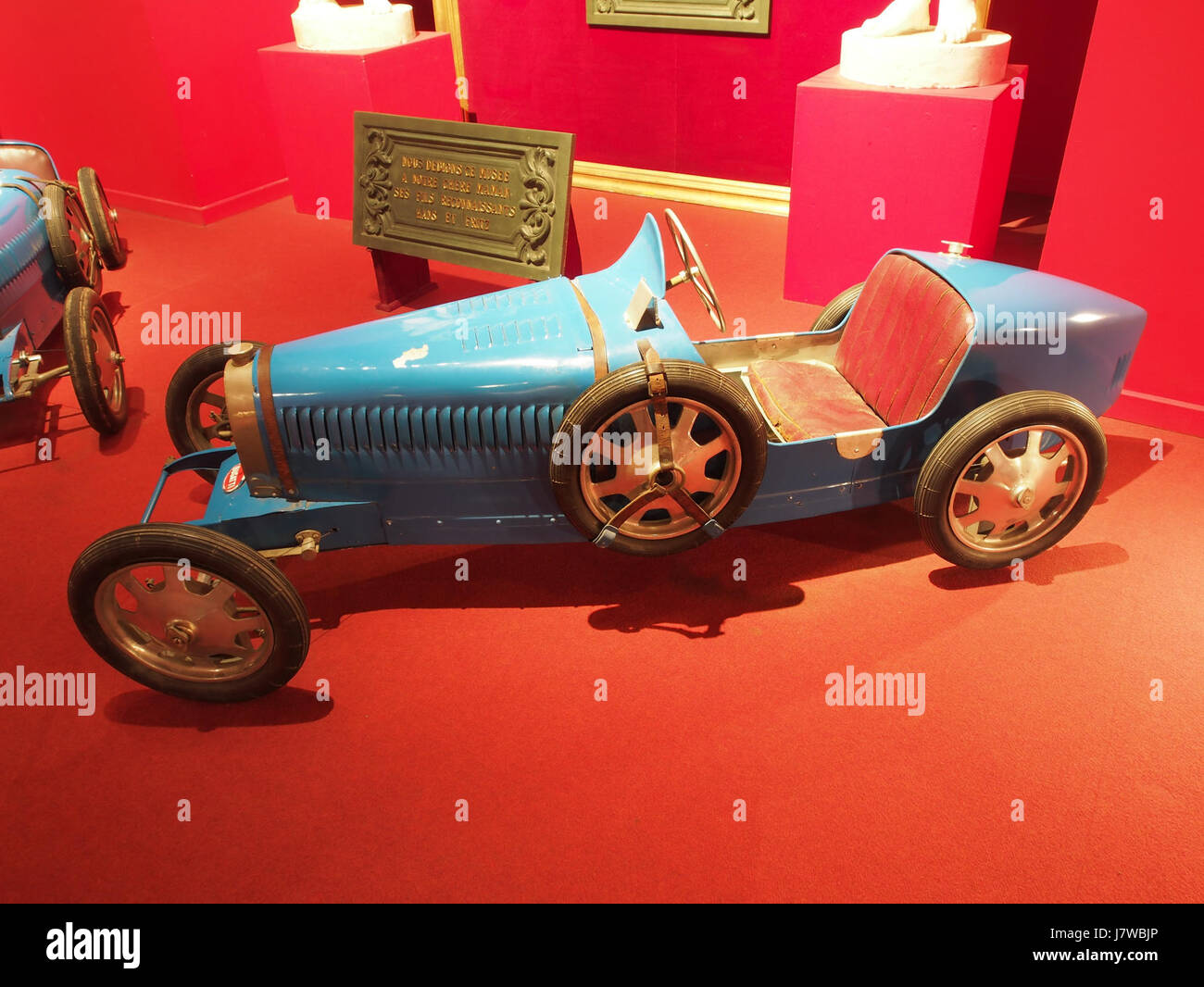 A 1927 Bugatti toy car (voiture d'enfant) with a 12V power system and a ...