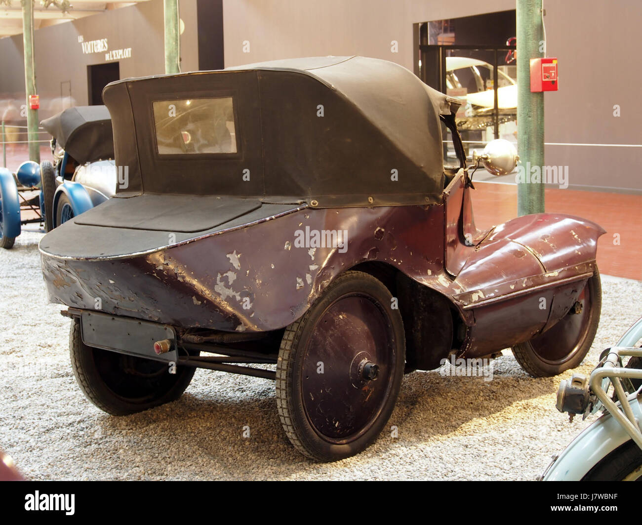 The 1923 Scott Tricar is a three-wheeled vehicle featuring a 2-cylinder ...