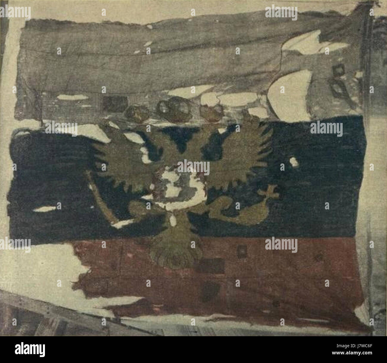 The Tsar of Muscovy flag, dating back to 1693, represents the early ...