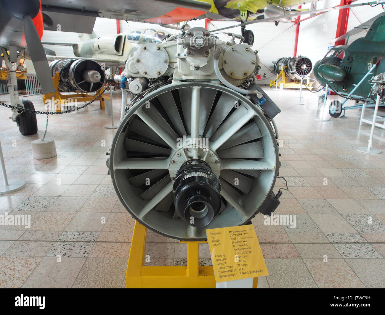 1968 MTU (General Electric) J79 J 1K, 71KN, 7460rpm at Flugausstellung ...