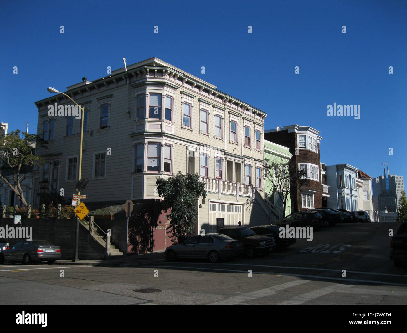 1254 1256 Montgomery Street corner view Stock Photo - Alamy