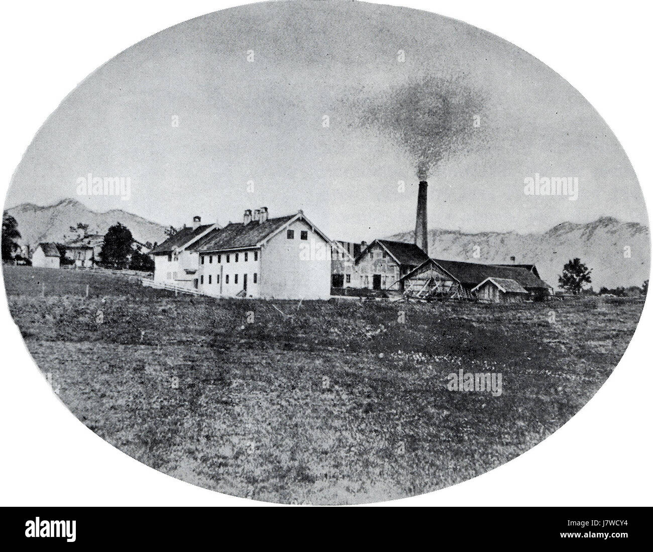The Bergwerk Penzberg Isabellenschacht, built in 1860, is a historical ...