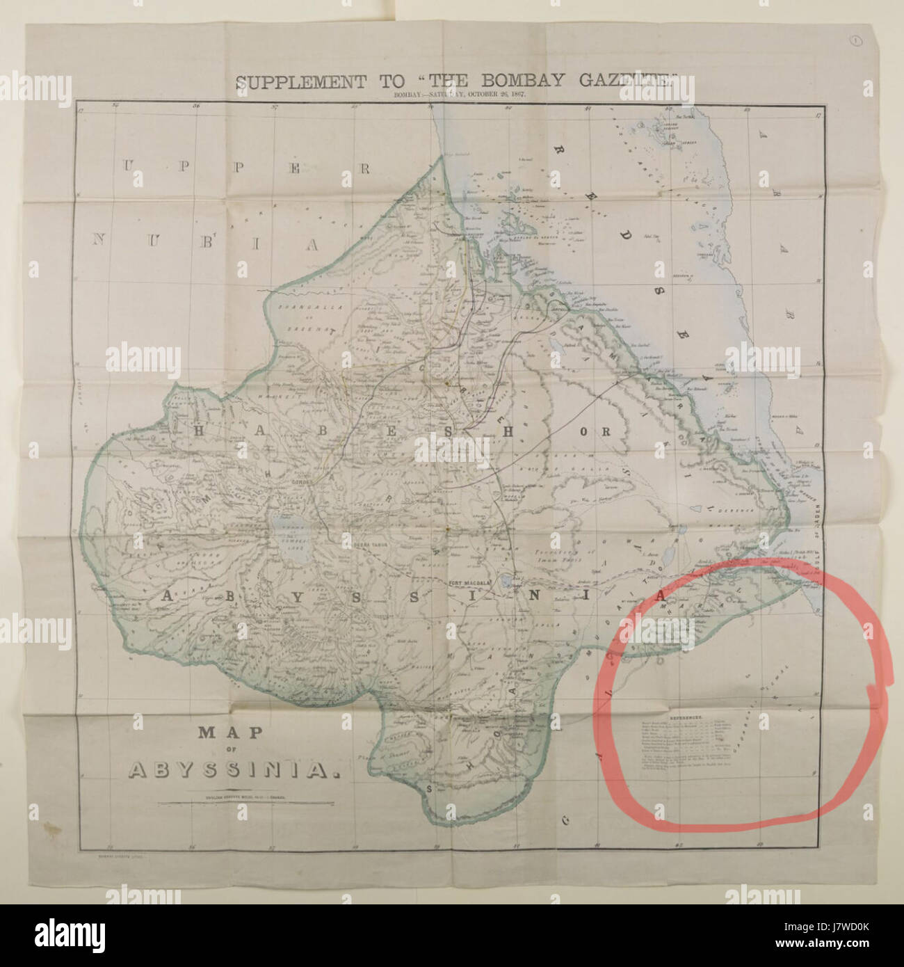 Abyssinia map hi-res stock photography and images - Alamy