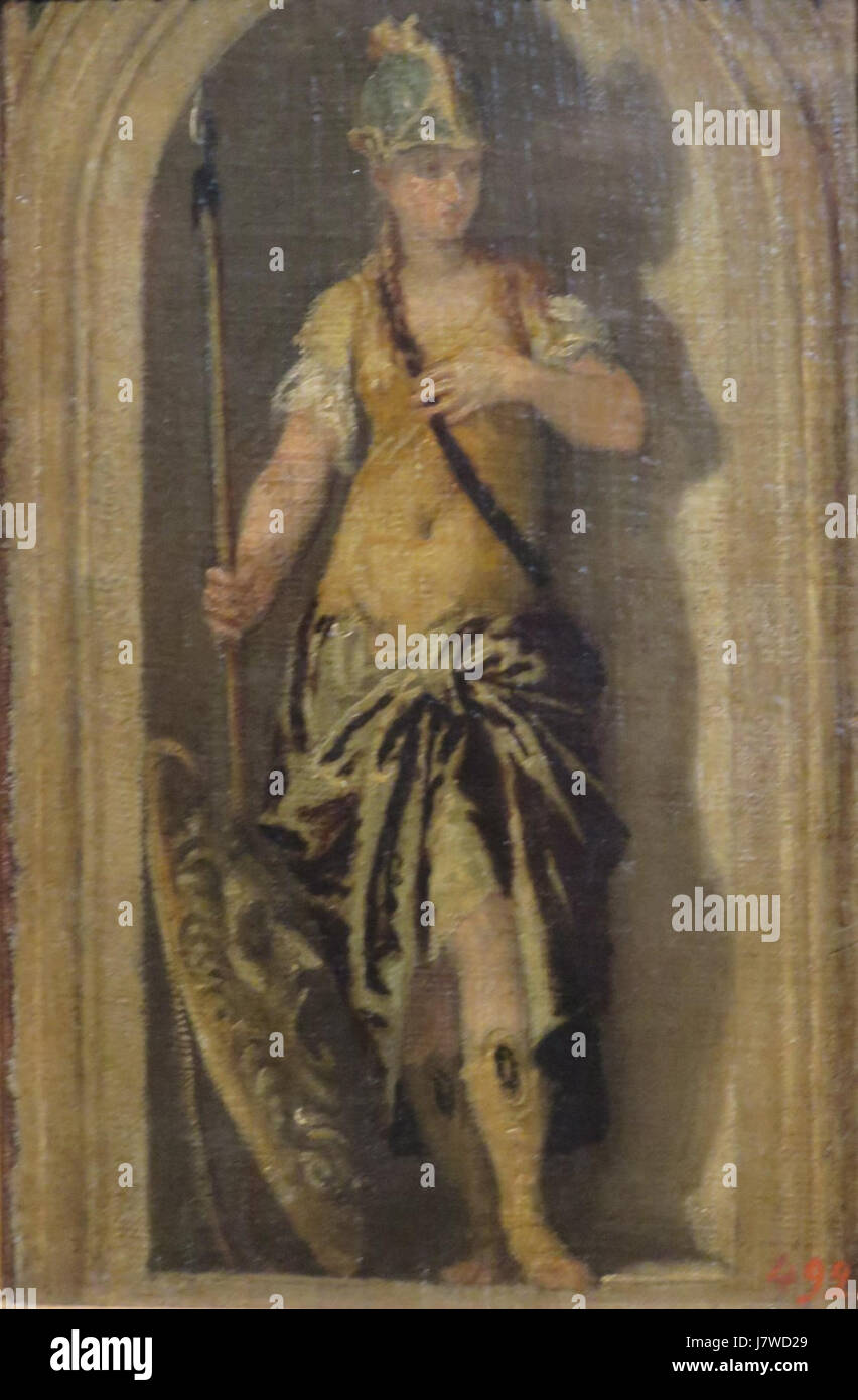 'Minerva' is a 16th-century painting by Italian Renaissance artist ...