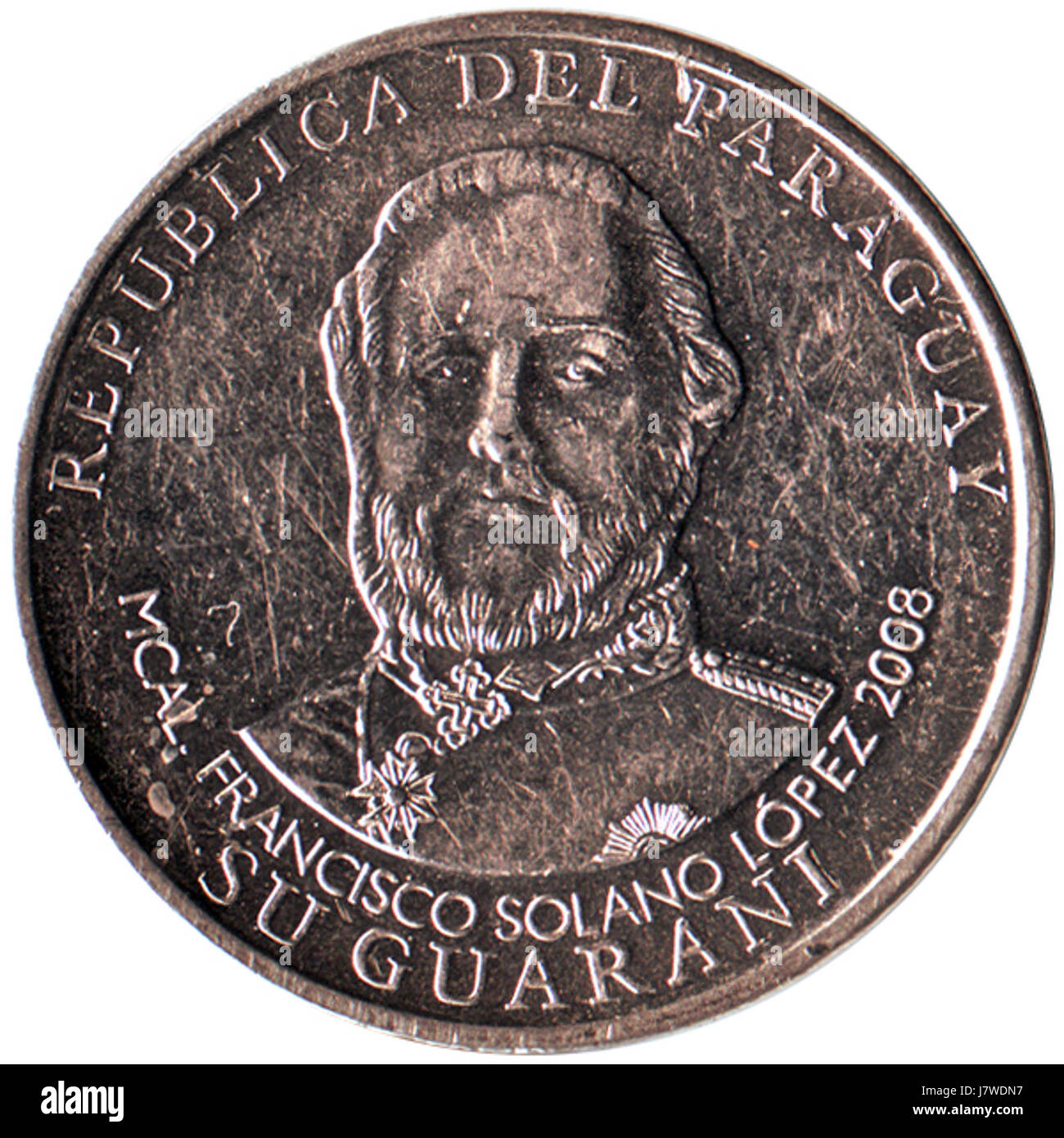 1MIL Paraguayan Guaranies Obverse Stock Photo - Alamy