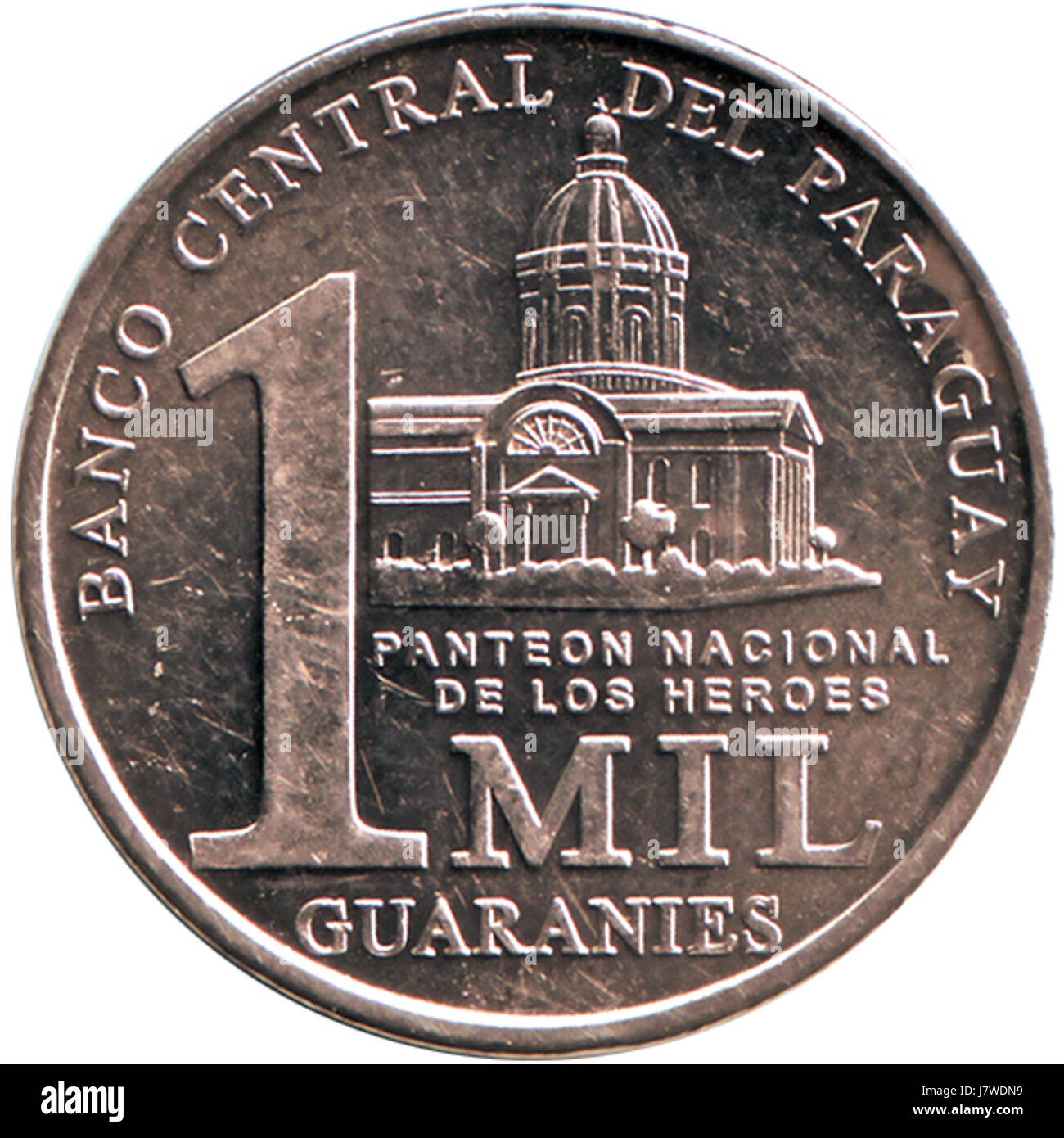 1MIL Paraguayan Guaranies Reverse Stock Photo - Alamy