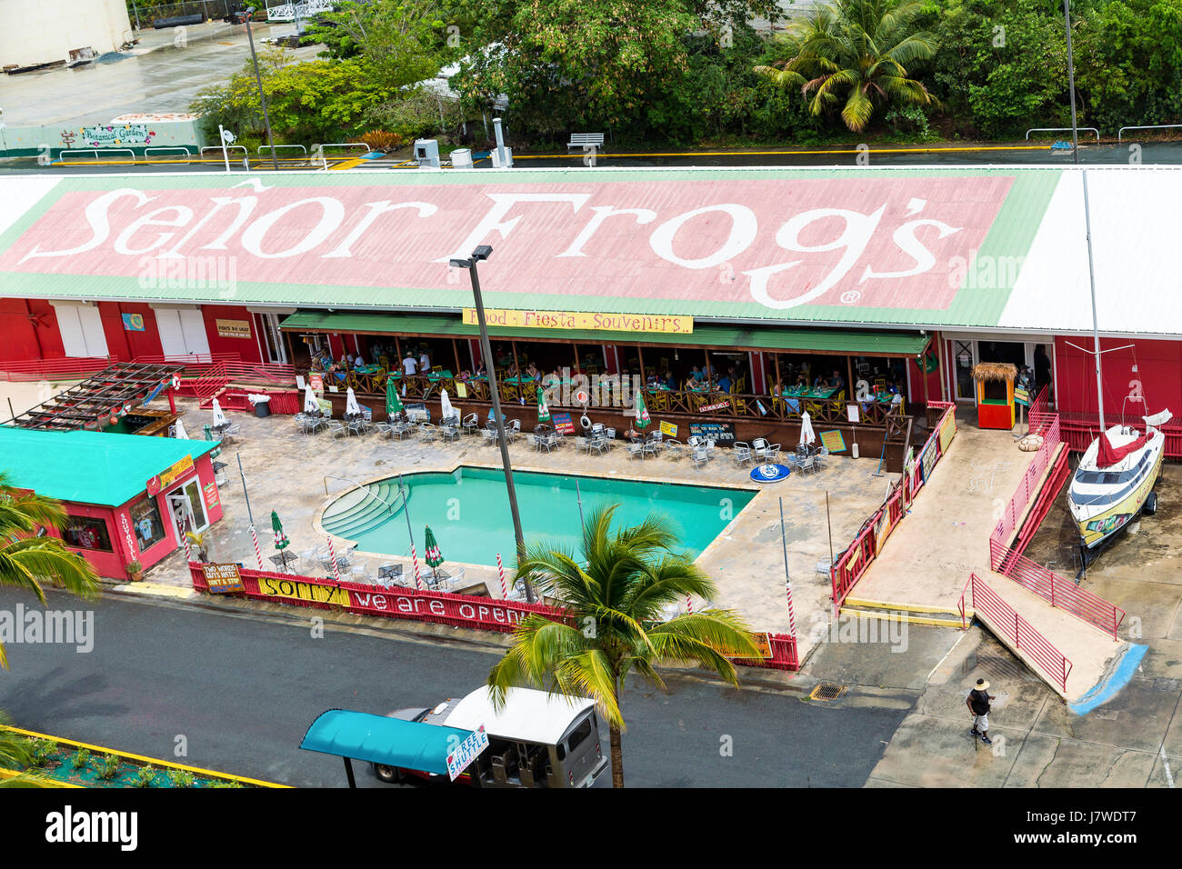 World Famous party bar Senor Frogs in St Thomas Stock Photo - Alamy