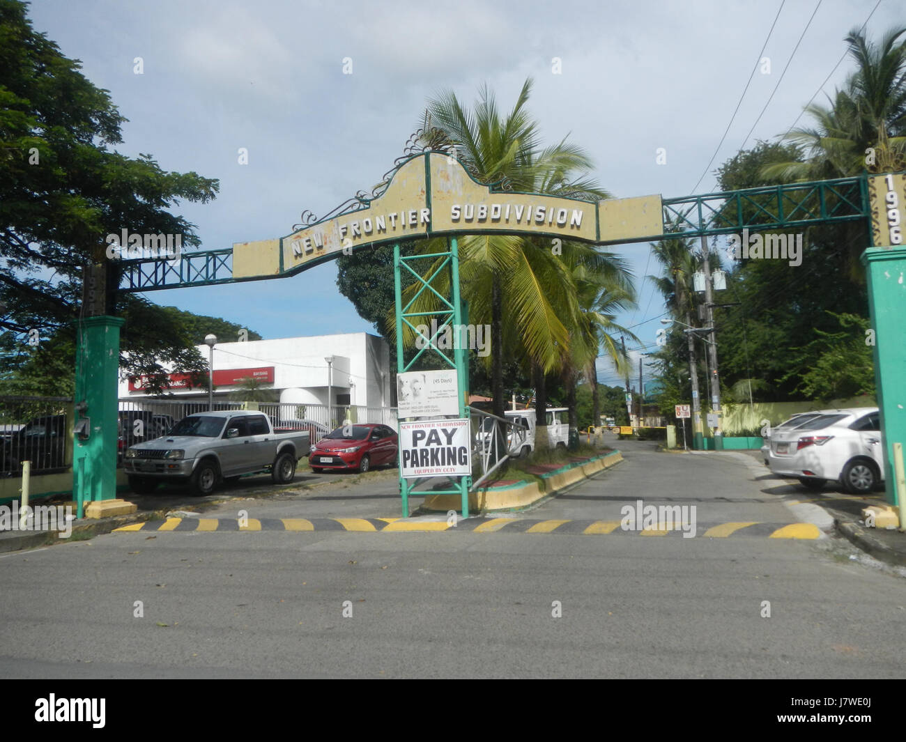 A street scene along B.S. Aquino Avenue in Bagong Nayon, Baliuag ...