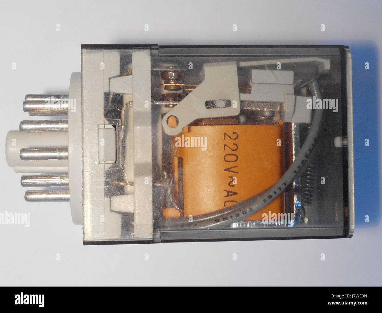 The 11-pin 3PDT relay is an electrical component used for switching ...