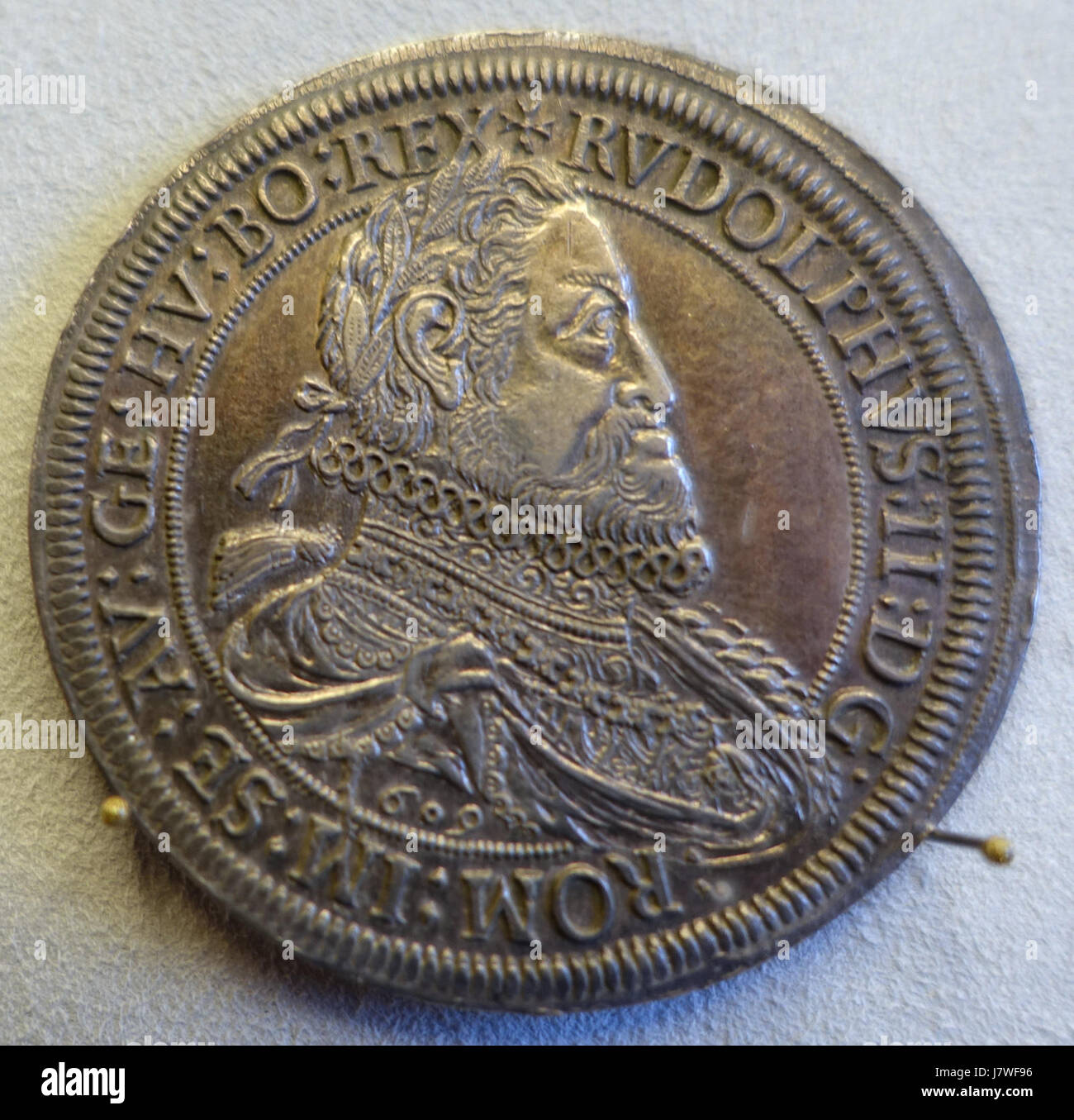 This 1609 coin, a 2 Thaler piece, features the likeness of Emperor ...
