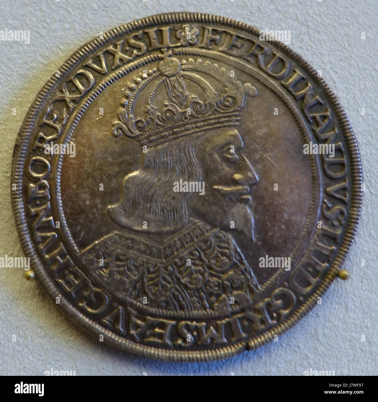 This 2 Thalers coin from 1650, featuring Ferdinand III, was minted in ...